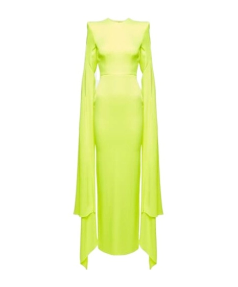 Alex Perry Bennett Satin Gown - Yellow