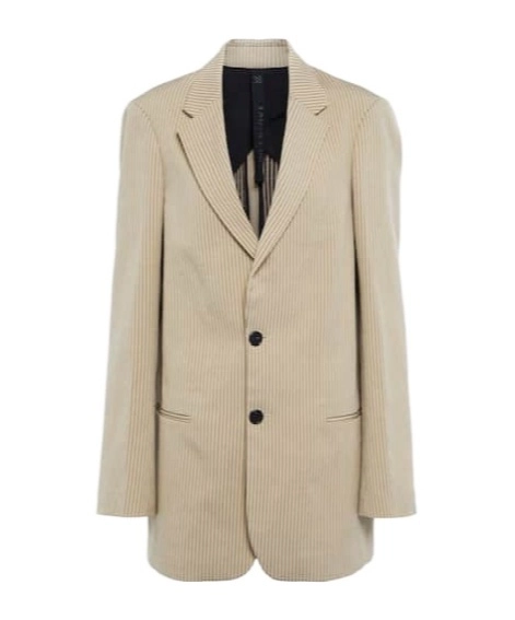 PETAR PETROV Isaac Striped Cotton-blend Blazer