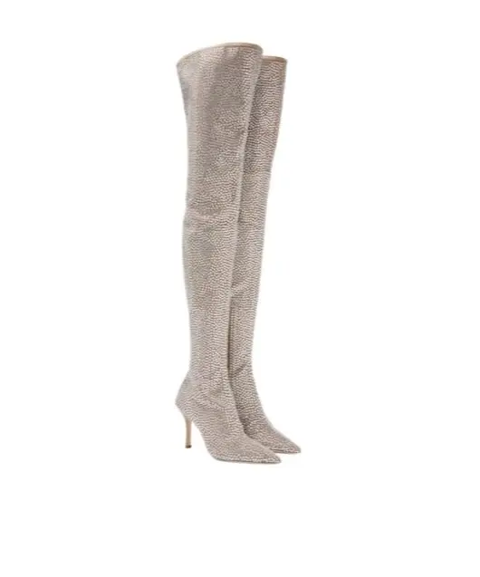 Paris Texas Embellished Over-the-knee Boots