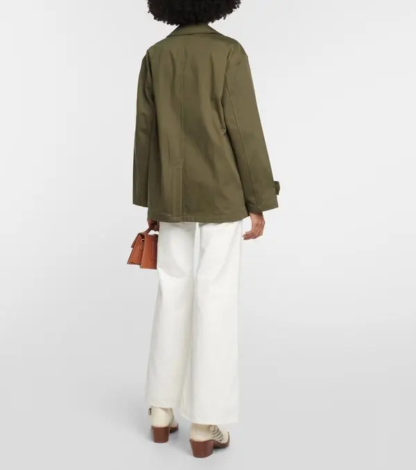 NILI LOTAN Lapel Trench Coat