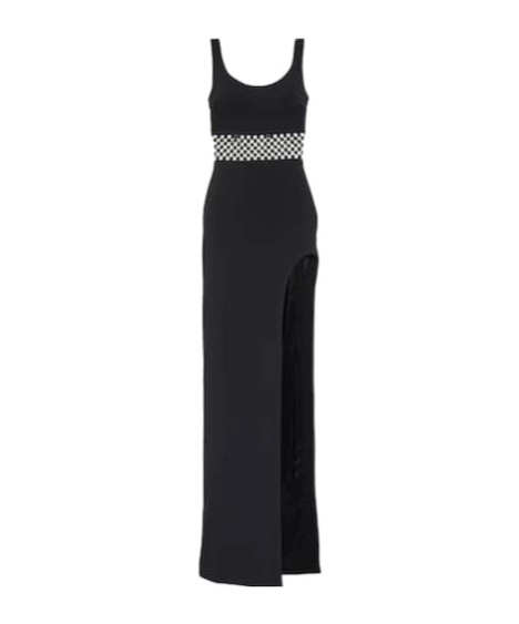David Koma Embellished Cady Gown