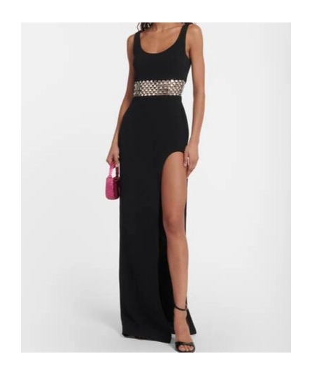 David Koma Embellished Cady Gown