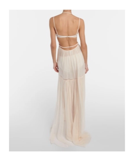 NENSI DOJAKA Bridal Silk Chiffon Gown