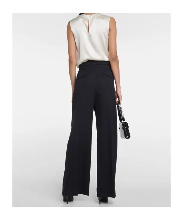 NILI LOTAN Johan Virgin Wool Wide-leg Trousers