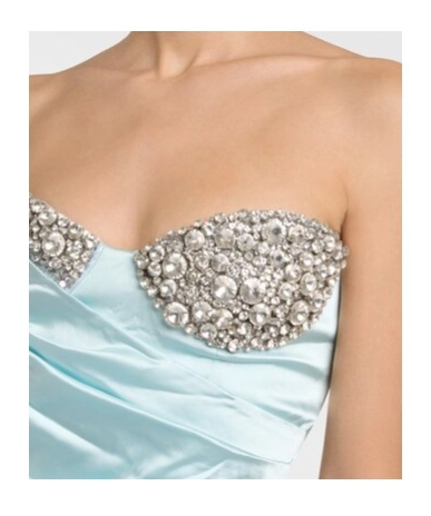 AREA Crystal-embellished Draped Satin Minidress