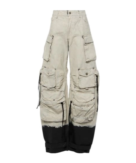 Attico Denim Cargo Pants