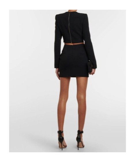 David Koma Crystal-embellished Cutout Miniskirt