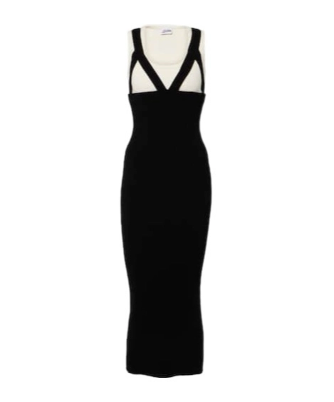 JEAN PAUL GAULTIER Sleeveless Midi Dress - Black