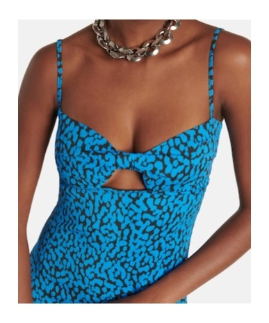 Proenza Schouler Printed Cut-out Maxi Dress