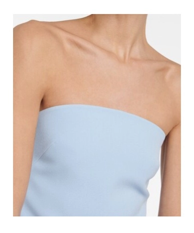 SAFIYAA LONDON Feather-trimmed Crepe Minidress