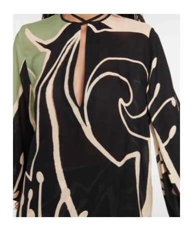 Johanna Ortiz Printed Silk Georgette Blouse