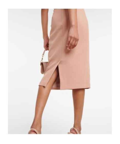 SAFIYAA LONDON Feather-trimmed Midi Dress