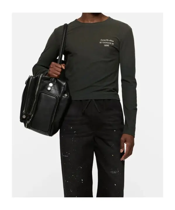 Acne Studios Distressed Logo T-shirt