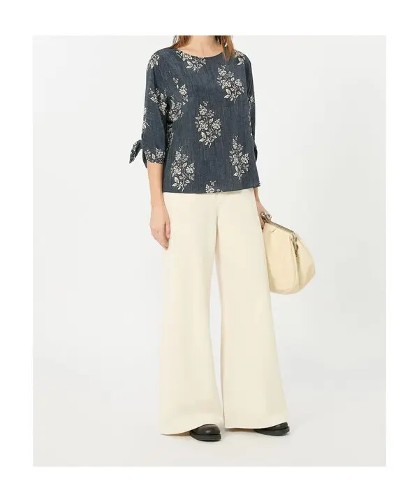 Max Mara Printed Silk Crepe De Chine Blouse