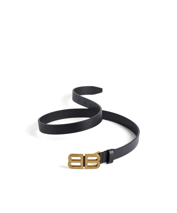 Balenciaga Hourglass Bb Logo Buckle Belt