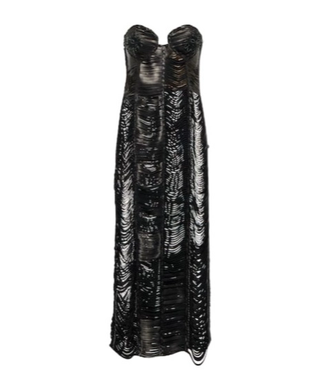 Magda Butrym Leather Midi Dress