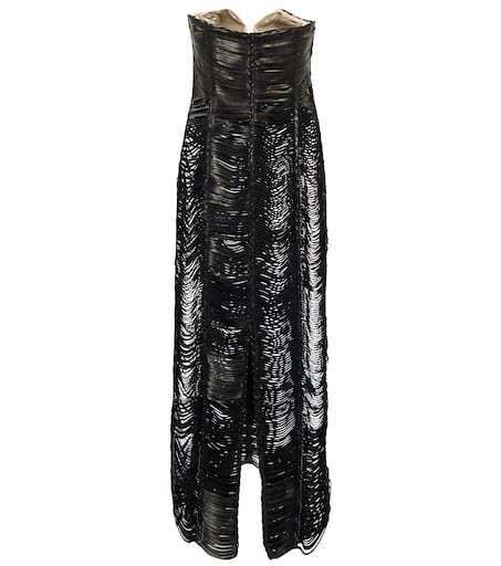 Magda Butrym Leather Midi Dress