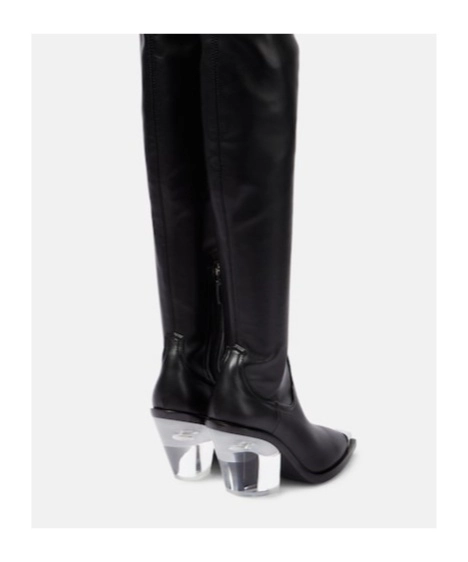 David Koma Faux Leather Over-the-knee Boots