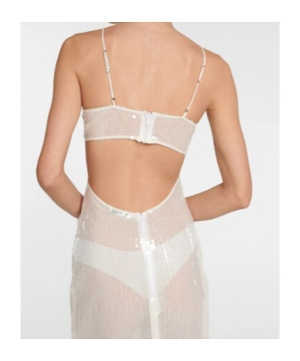 NENSI DOJAKA Bridal Sequined Tulle Gown