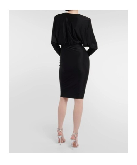 Alexandre Vauthier Satin Midi Dress