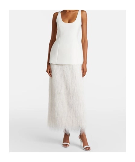 RÓHE Bridal Fringed Wool-blend Maxi Dress