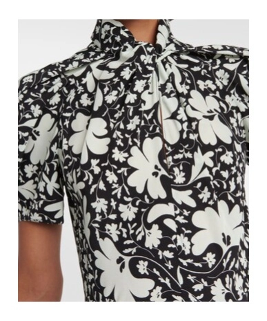 Stella McCartney Floral Silk Midi Dress