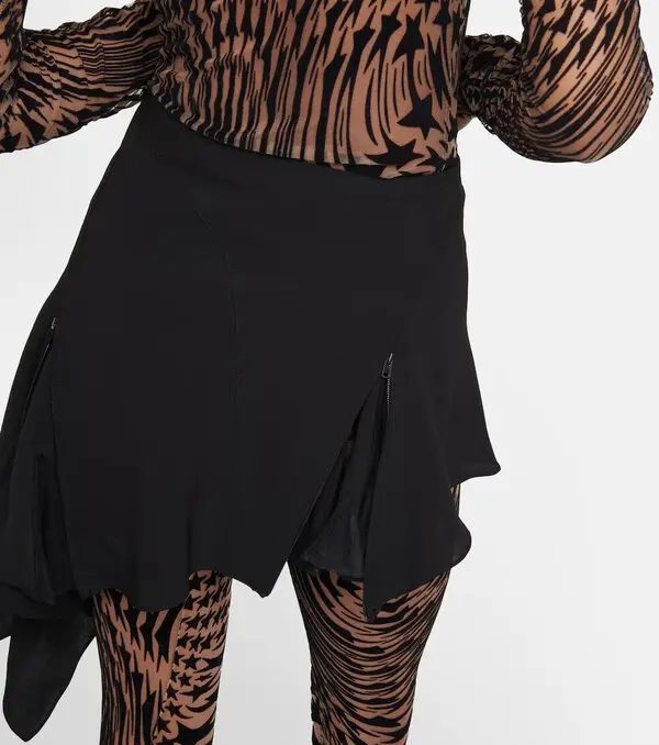MUGLER Asymmetric Mini Skirt