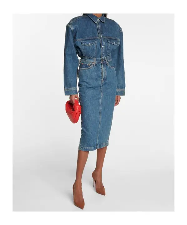 Wardrobe.NYC Denim Jacket With Chest Pockets