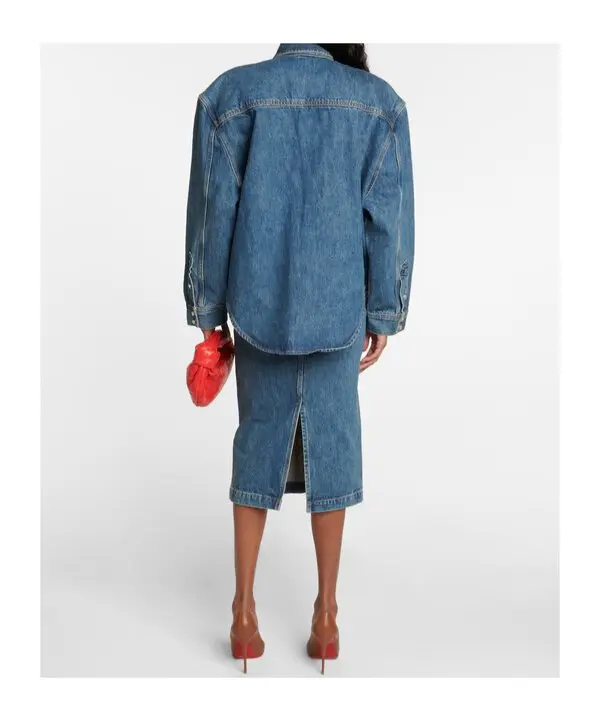 Wardrobe.NYC Denim Jacket With Chest Pockets
