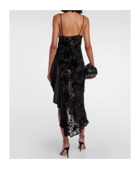 RODARTE Asymmetrical Floral Devoré Slip Dress