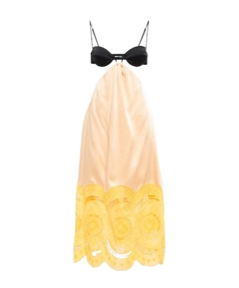 Stella McCartney Embroidered Cutout Gown