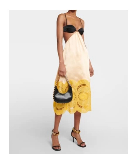 Stella McCartney Embroidered Cutout Gown