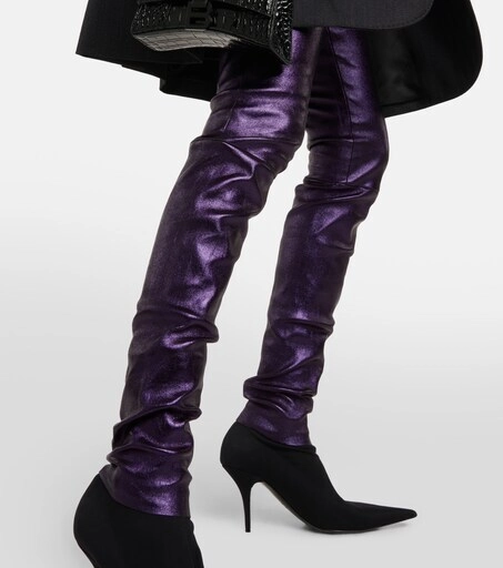 Stouls Metallic Leather Leggings