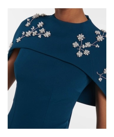 SAFIYAA LONDON Embellished Crepe Gown