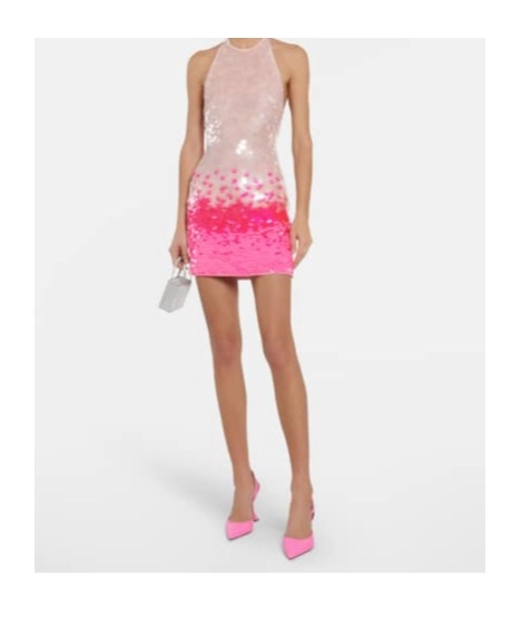 David Koma Gradient Sequin Minidress