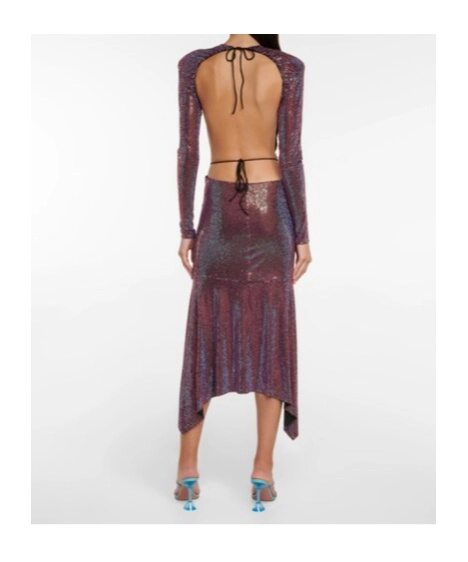 Alexandre Vauthier Metallic Ruched Maxi Dress