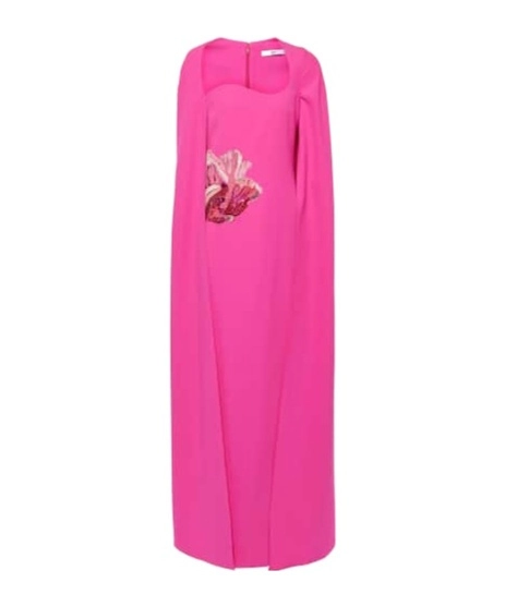 SAFIYAA LONDON Mattia Caped Embellished Gown