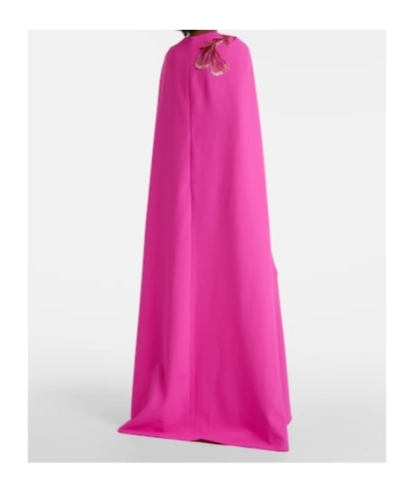 SAFIYAA LONDON Mattia Caped Embellished Gown