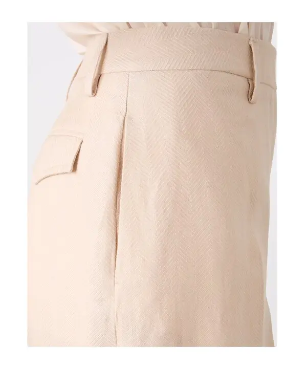 Officine Générale Tailored Wide Leg Pants With Belt Loops