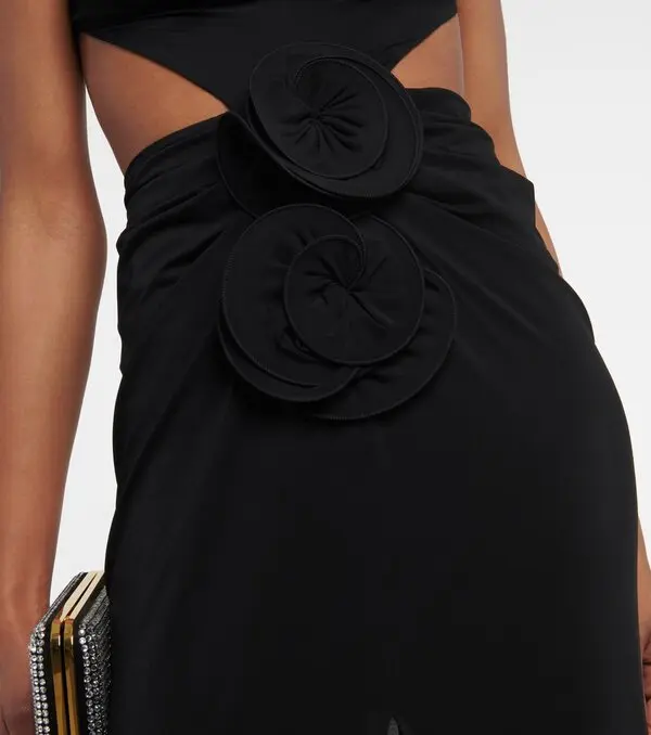 Magda Butrym Hooded Cutout Midi Dress