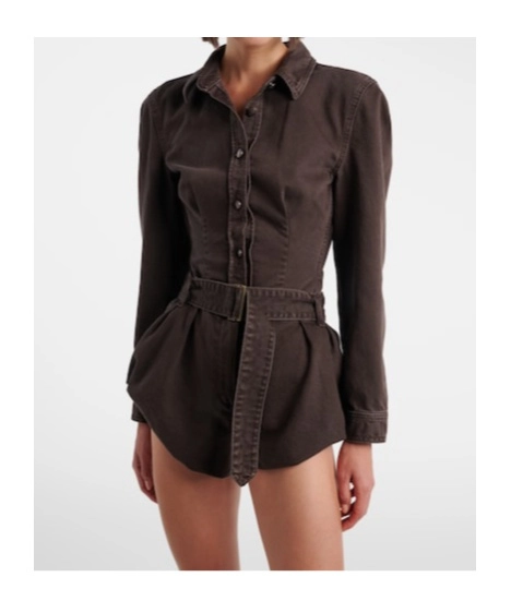 Magda Butrym Peplum Denim Jacket