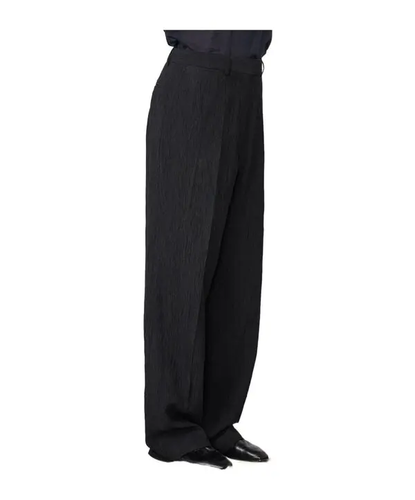Officine Générale Casual Pants With Belt Loops - Black