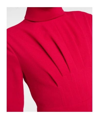 EMILIA WICKSTEAD Oakley Pleated Crepe Maxi Dress