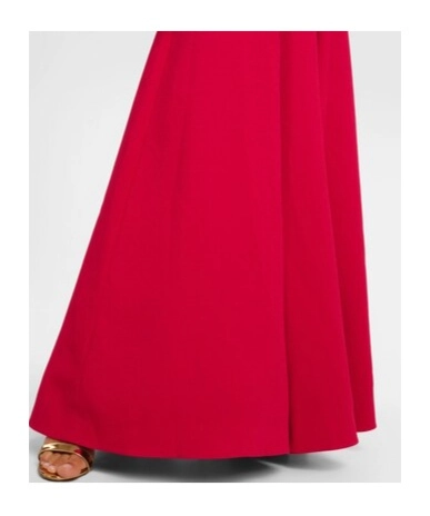 EMILIA WICKSTEAD Oakley Pleated Crepe Maxi Dress
