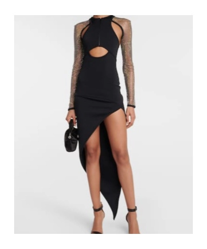 David Koma Embellished Cutout Midi Dress