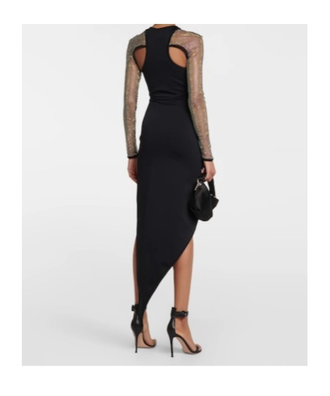 David Koma Embellished Cutout Midi Dress