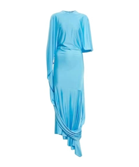 Stella McCartney Draped Asymmetric Maxi Dress