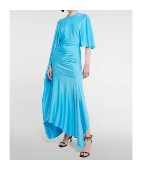 Stella McCartney Draped Asymmetric Maxi Dress