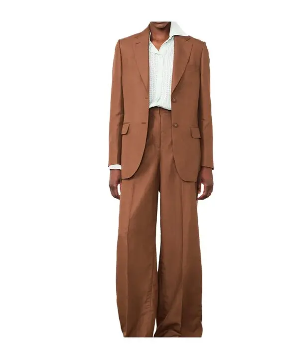 Officine Générale Long-sleeved Suit Jacket - Brown