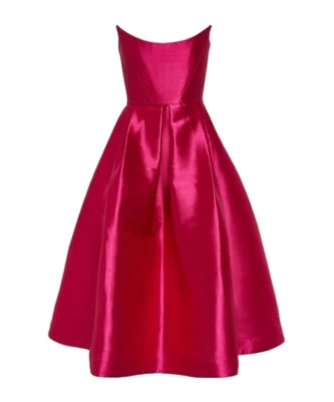 Alex Perry Strapless Midi Dress